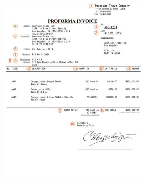 PROFORMA INVOICEとは？COMMERCIAL INVOICEとの違いや書き方をご紹介！｜サンプランソフト
